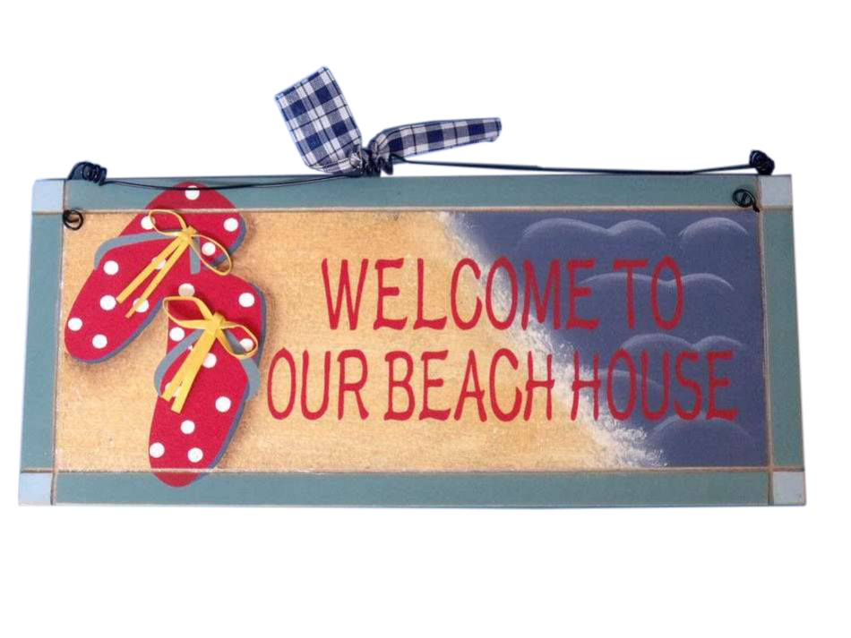 Buy Wooden Welcome To Our Beach House Sign 12 Inch Nautical buy-wooden-welcome-to-our-beach-house-sign-12-inch-nautical
